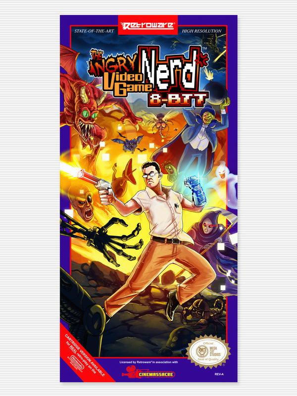 *FREE Angry Video Game Nerd 8-Bit Double-Sided Poster – Retroware