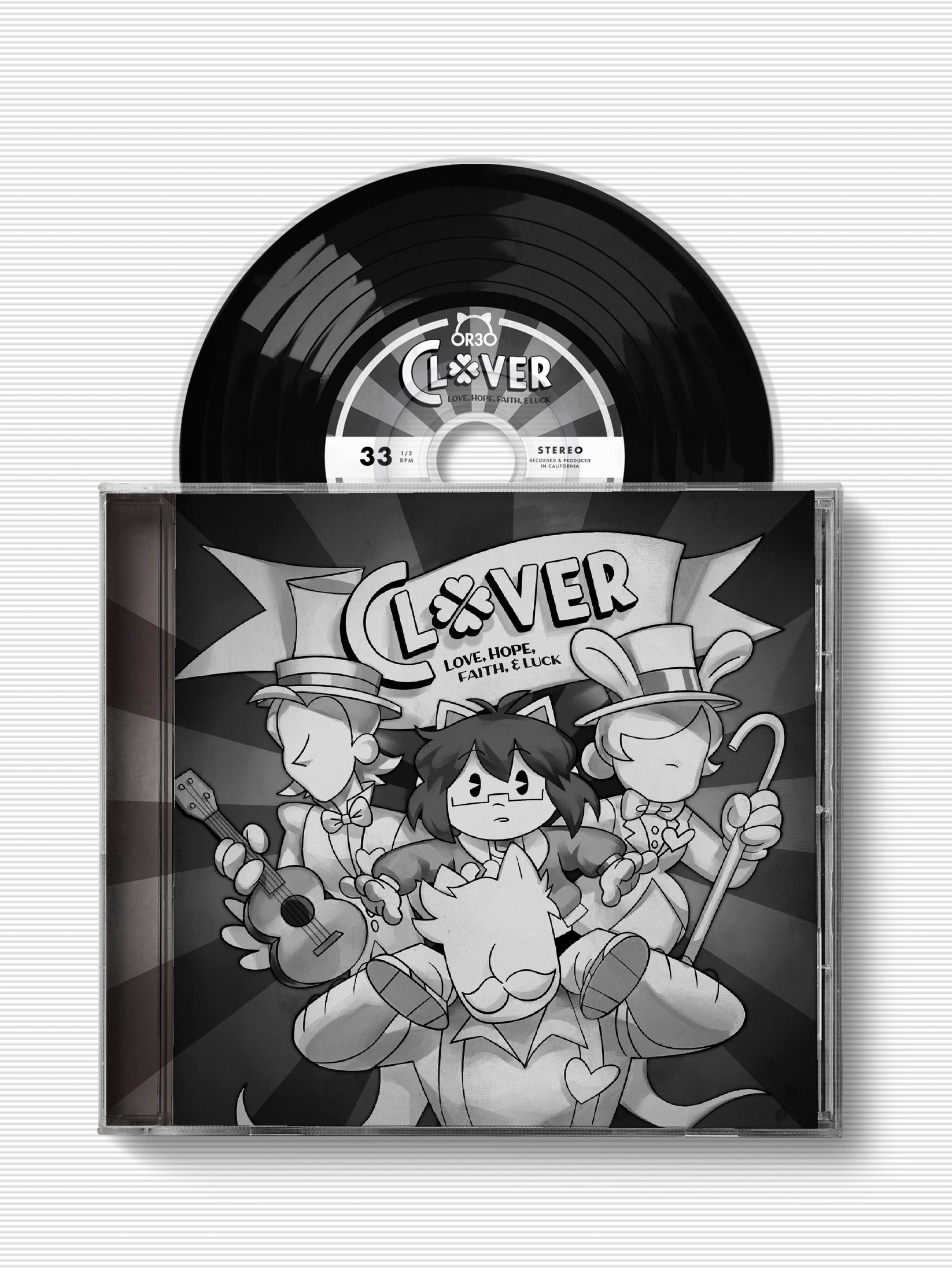 OR3O - Clover 'Love, Hope, Faith, & Luck' CD – Retroware