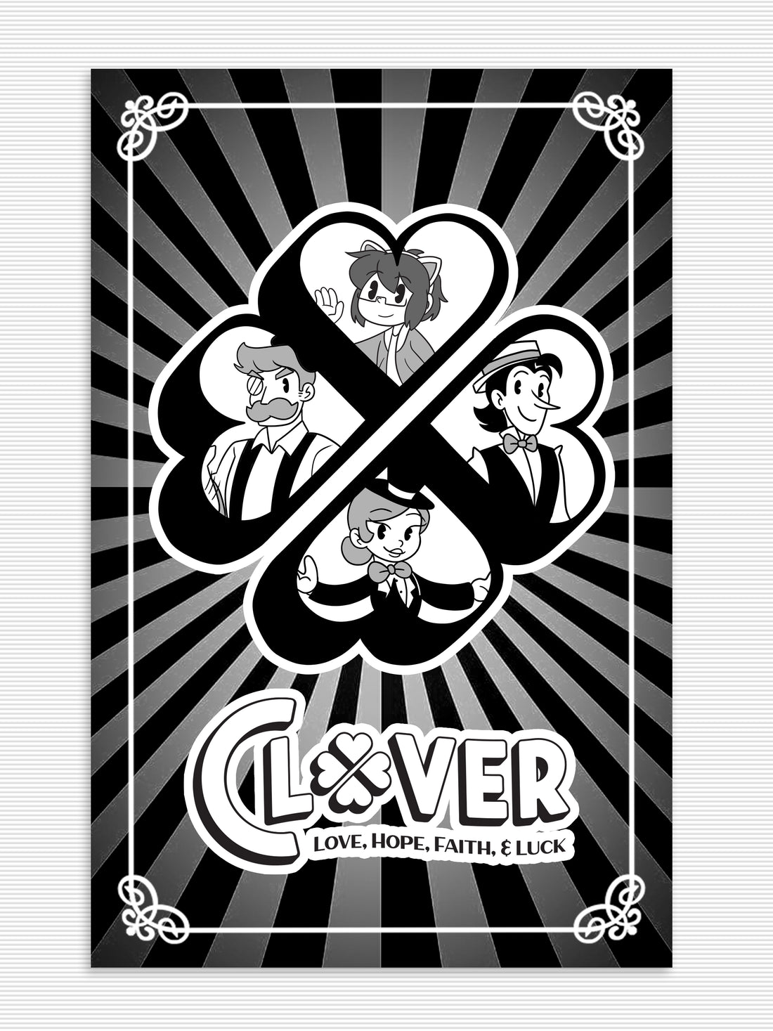 OR3O Clover Poster (11x17) – Retroware