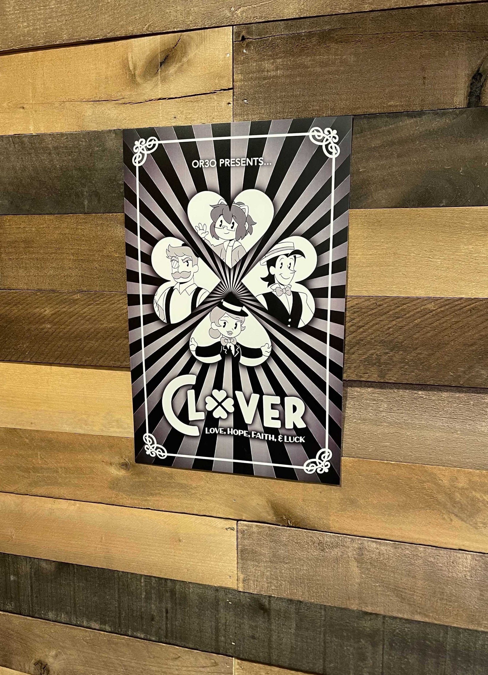 OR3O Clover Poster (11x17) – Retroware